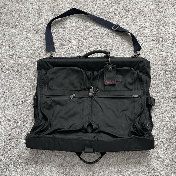 Tumi | Bags | Tumi Garment Bag Bifold Carry On Suit Bag Zipper Buckle ...